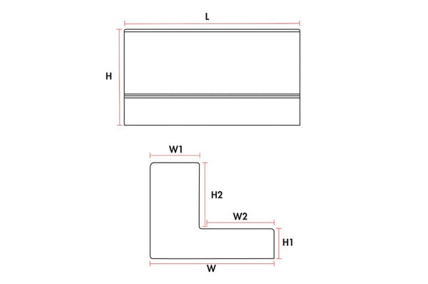 DeeZee - Steel L- Shaped Transfer Tank - Black - 92747SB | Canada Hitch ...